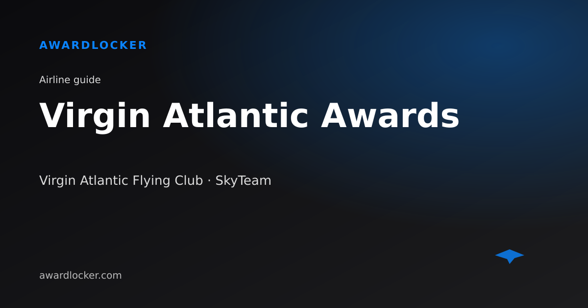 Virgin Atlantic Award Flights — Virgin Atlantic Flying Club Guide ...